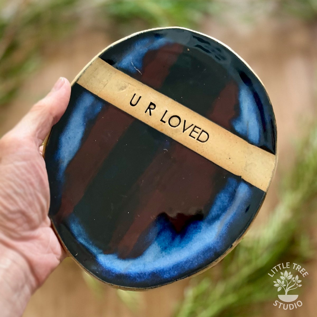 U R LOVED Pebble Plates | Little Tree Studio