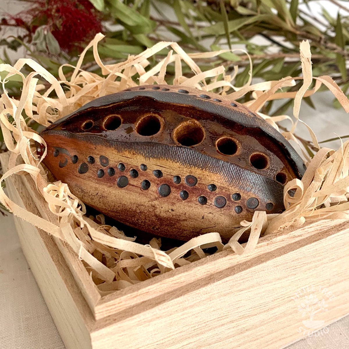 Rattle : Bush Seedpod | Little Tree Studio